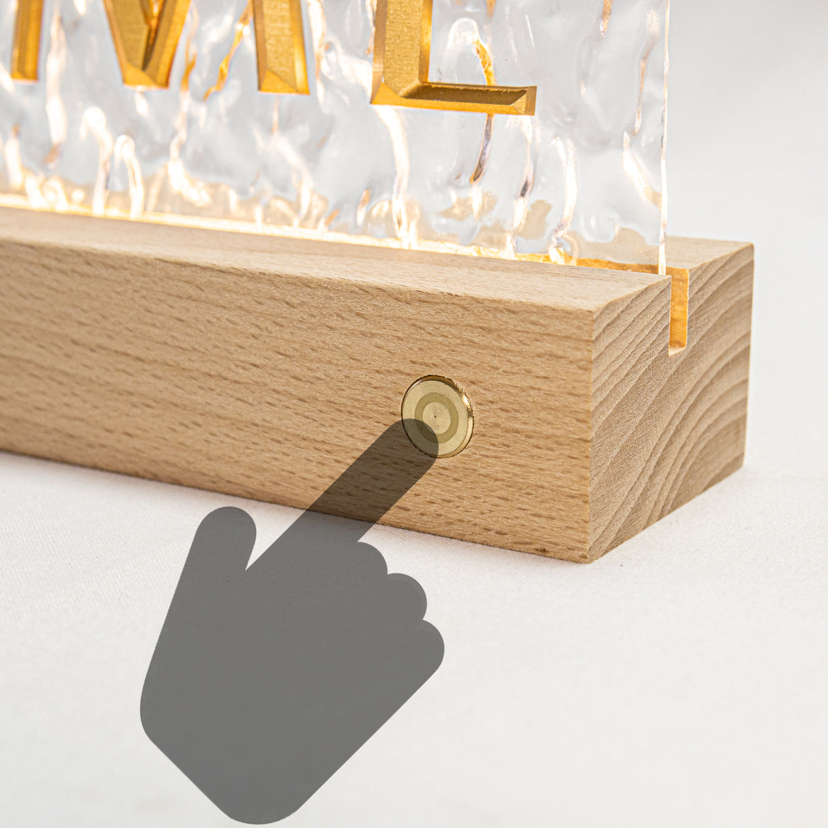 Rechargeable Battery Touch Switch LED Welcome Board Lighting Store Sig ...