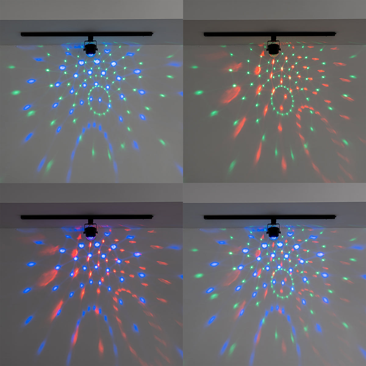Track Stage Light RGB Voice Activated Flash Lighting for Party with Re ...