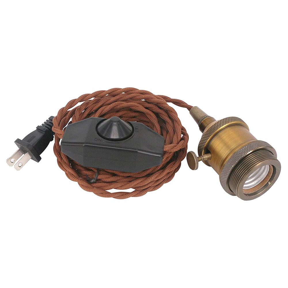 Plug-in Swag Pendant Mini Vintage Light Socket Dimmable Switch – Nunu ...