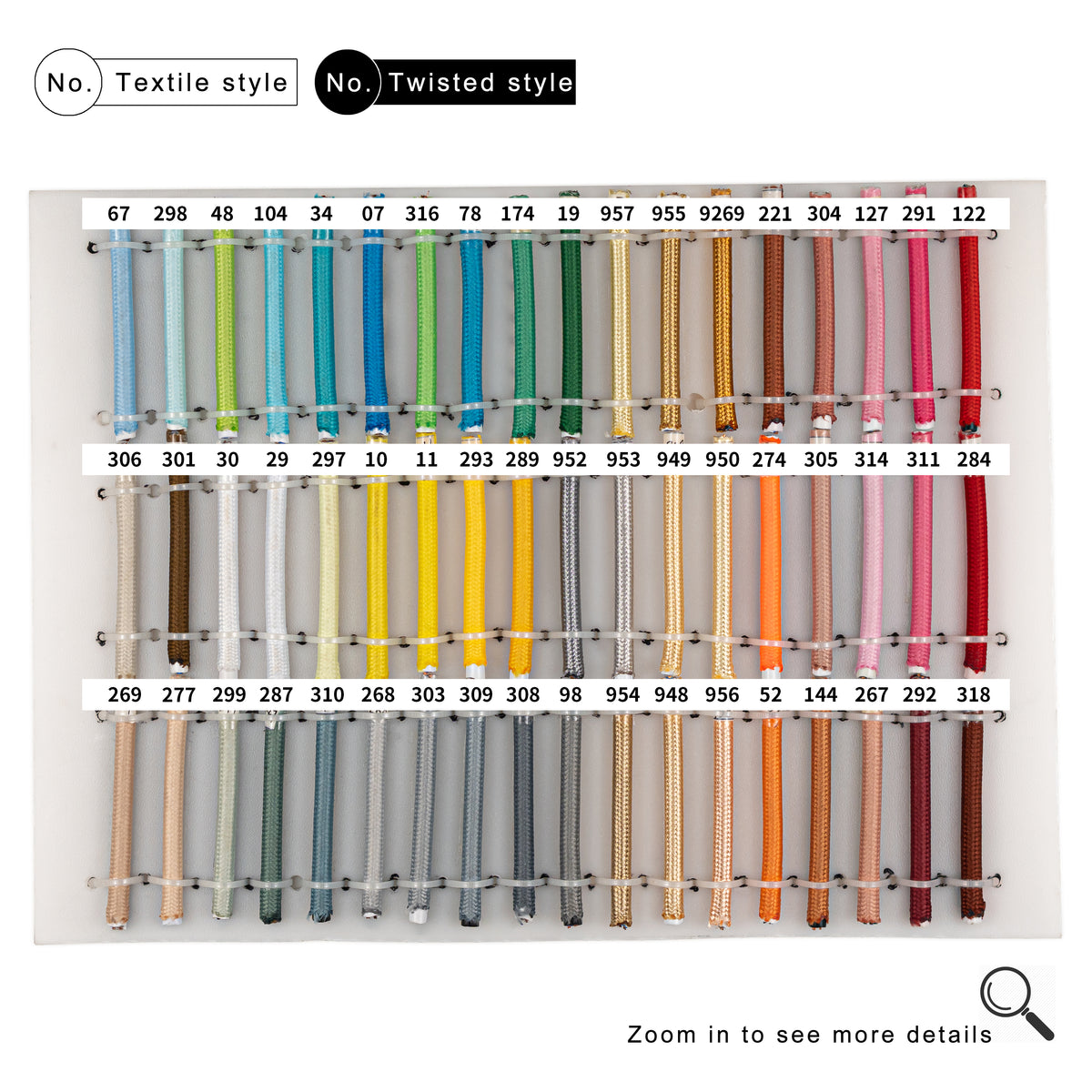 Color Fabric Twisted Cord DIY Retro Rustic Industrial Pendant Swag Lam ...