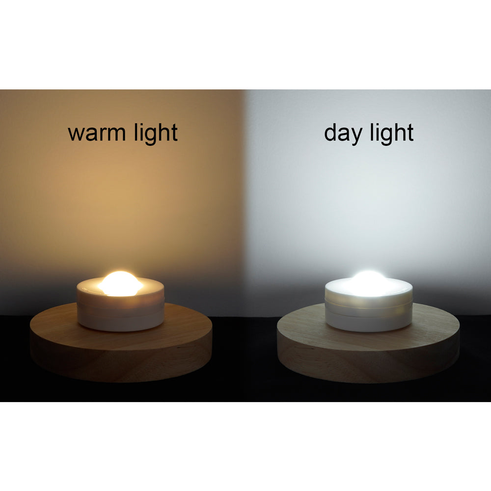 Cordless Battery Mini Night Light Dimmable LED with Remote Glass Shade ...